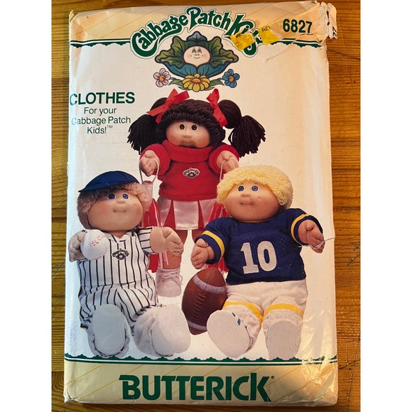 Butterick | Office | Vintage Butterick Pattern 6827 Cabbage Patch Kids ...
